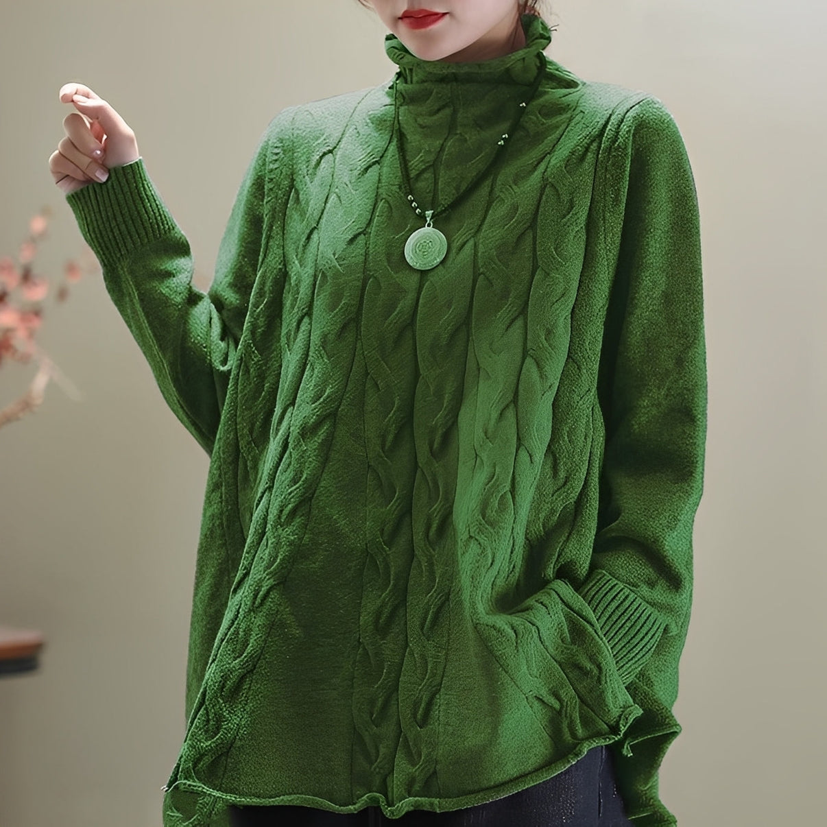 Carla - Volný rolákový svetr pro ženy – Lovina.cz